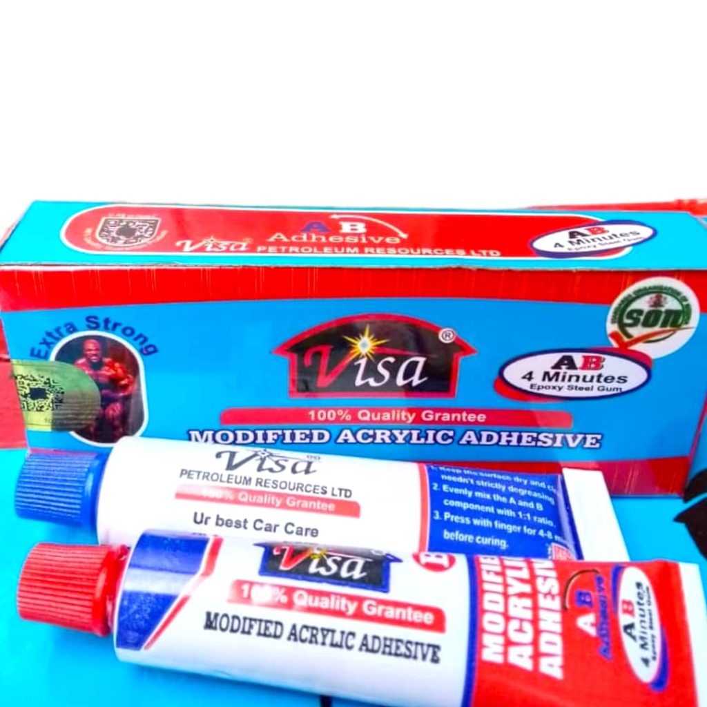 VISA® AB 4 MINUTE ADHESIVE STEEL GUM • Vicilook