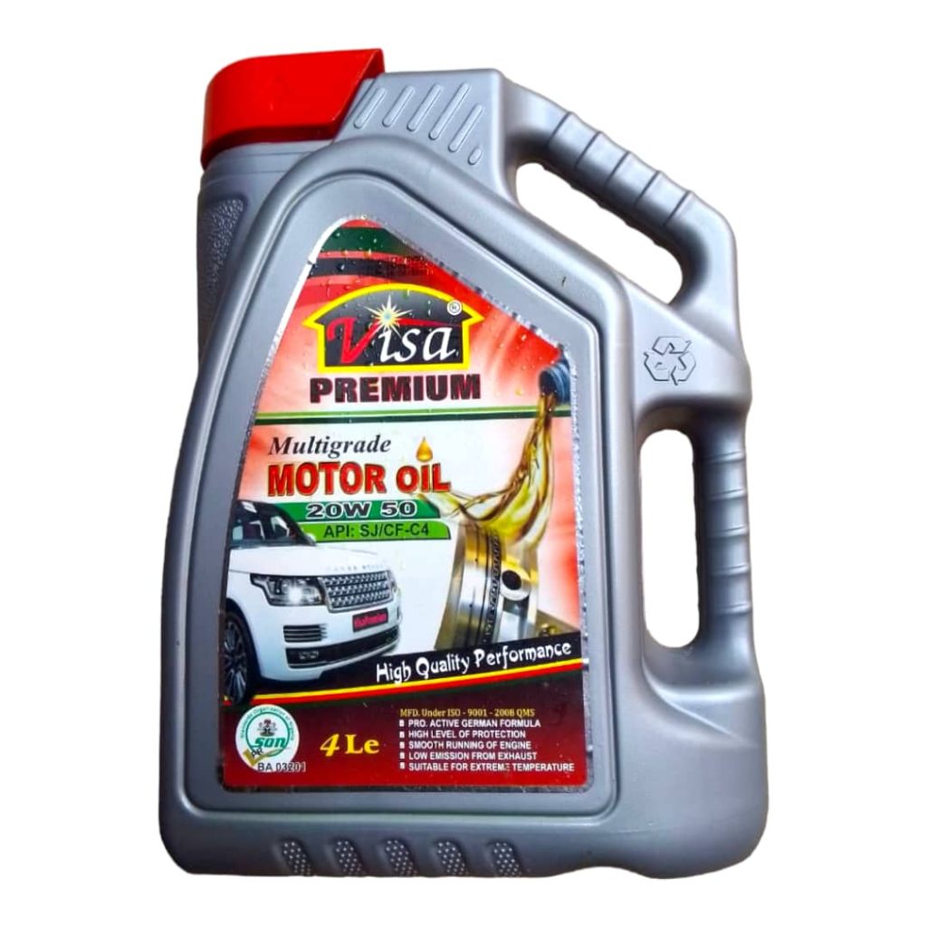 VISA® PREMIUM MULTIGRADE MOTOR OIL 20W 50 API:20SJ/CF-C4 (4 Ltr) • Vicilook