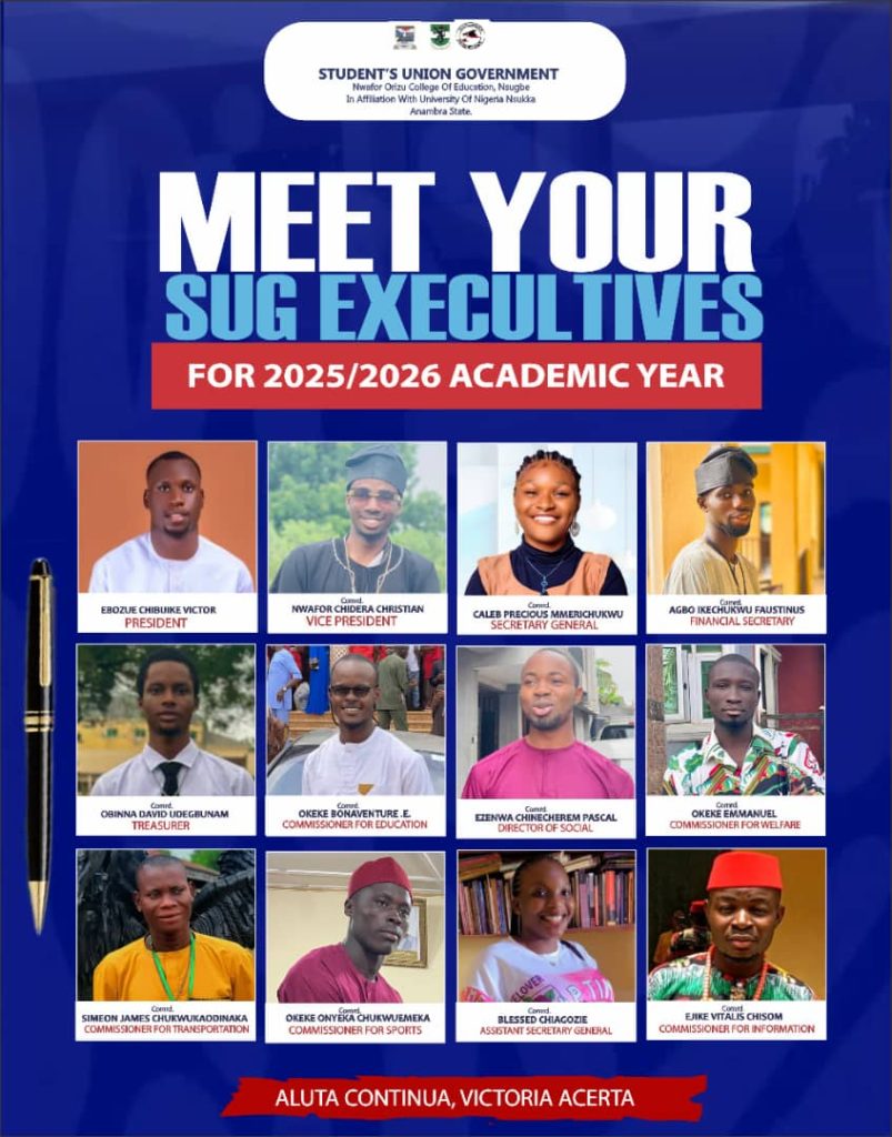 *MEET YOUR STUDENT’S UNION GOVERNMENT (SUG) EXECUTIVE’S NOCEN* – Vicilook
